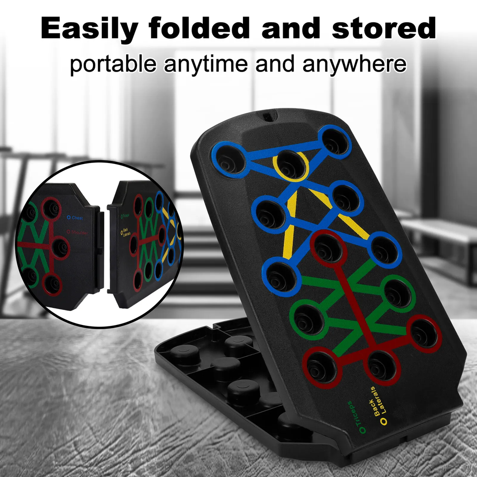 28 in 1 Push Up Rack Board System Fitness Workout Train Home Gym ...