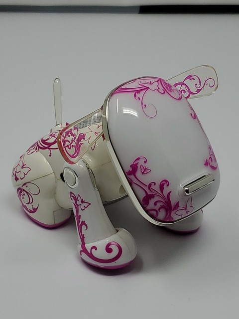 2007 HASBRO SEGA ROBOTIC 4" I-DOG PINK & WHITE | eBay