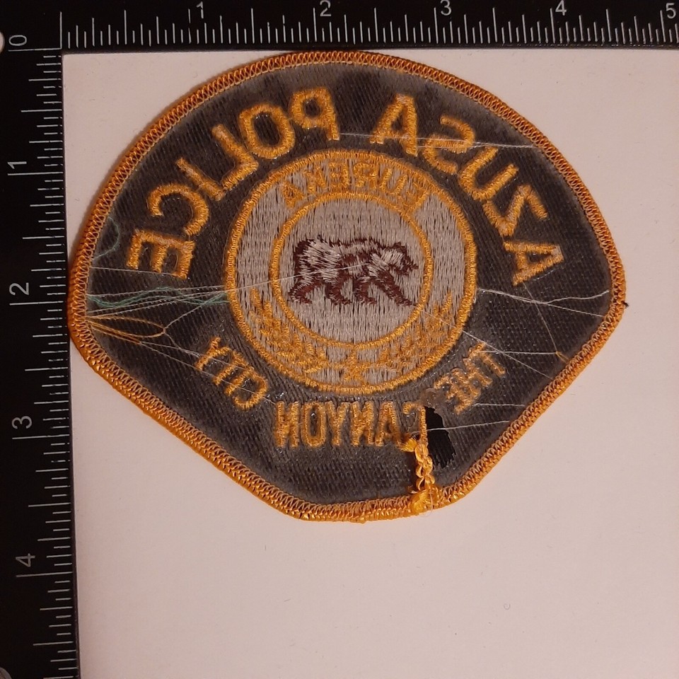 VINTAGE Azusa City California CA Police Department Patch | eBay