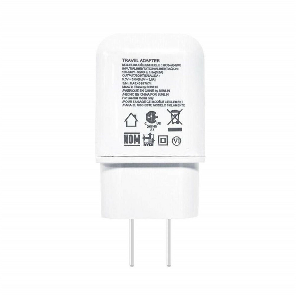 Original LG Rapid Fast Wall Charger +Type C Cable For LG G5 G6 G7 G8 ...