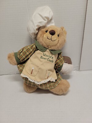 Artapower World's Best Cook Bear Plush 10" Stuffed Animal Toy | eBay