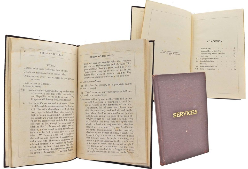 William C. Hall Post Dept. of Maine - Civil War Vet’s GAR Service Book ...