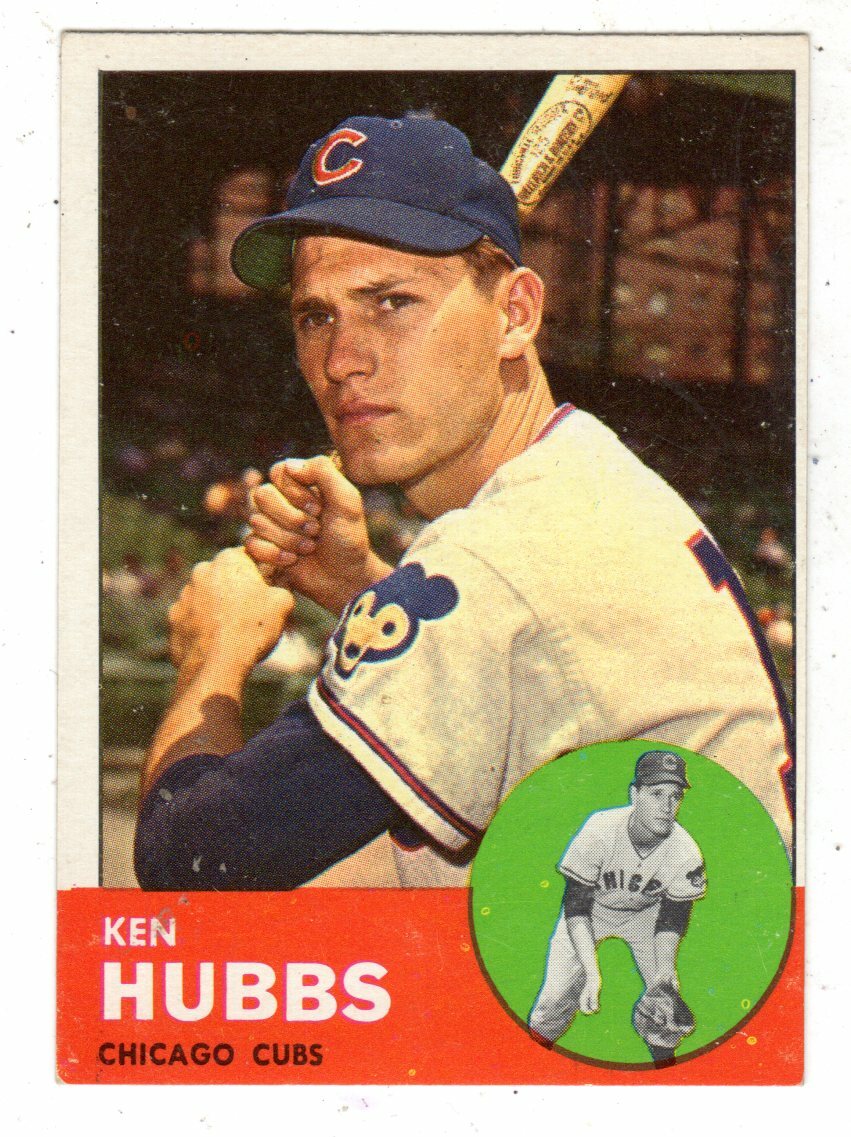 1963 Topps #15 Ken Hubbs - Chicago Cubs, Near Mint Condition! | eBay
