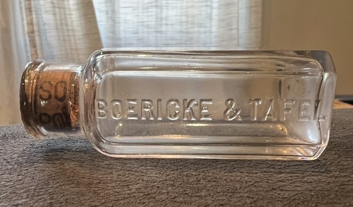 BOERICKE & TAFEL Antique Homeopathic Medicine BOTTLE | eBay