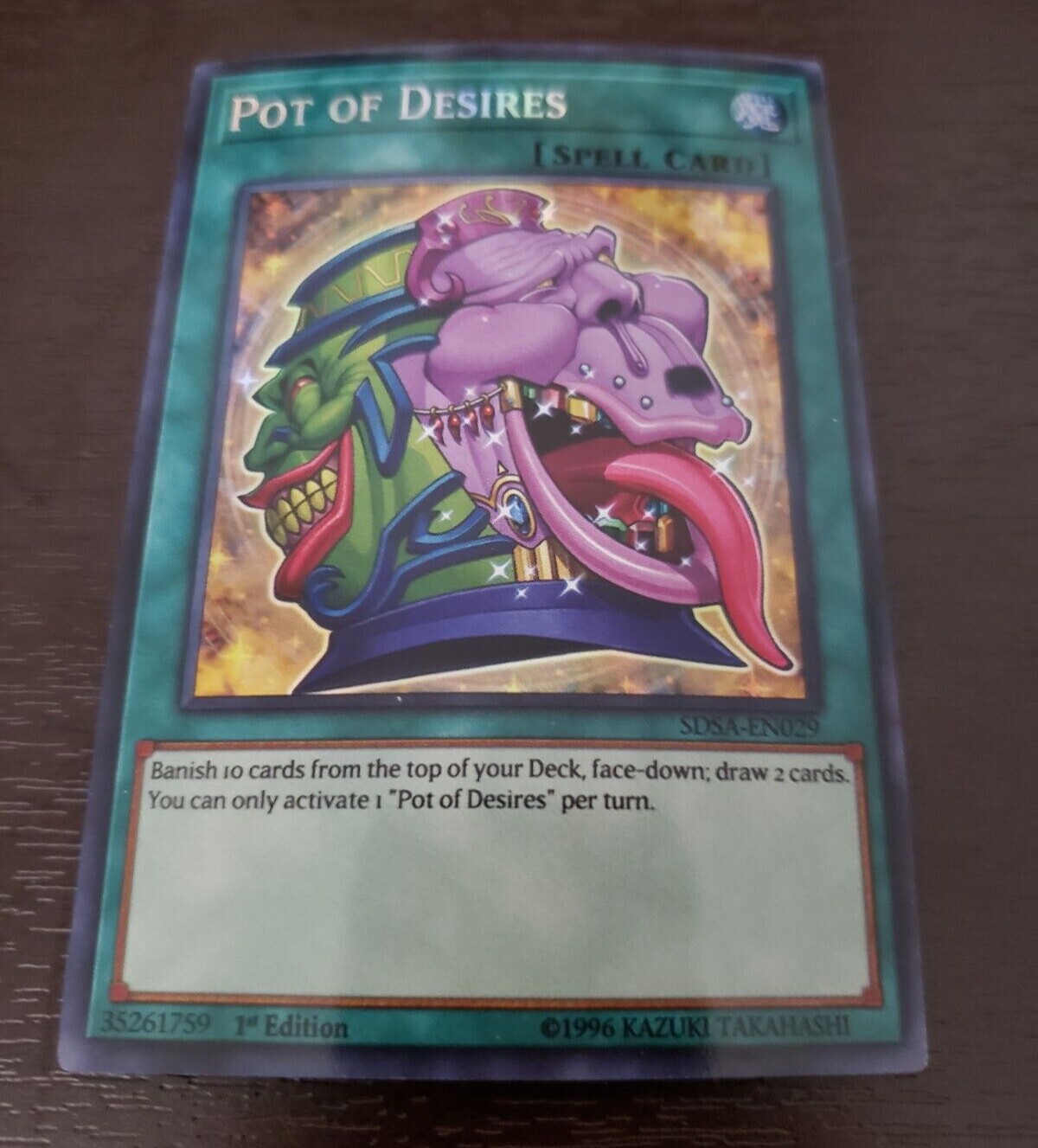 Yu-Gi-Oh! Pot of Desires SDSA-EN029 1st Edition Common NM | eBay