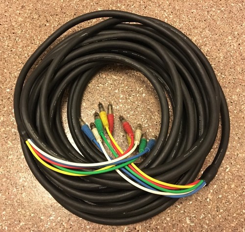 Canare V5-3C Jacketed RGBHV Video Cable RCA to RCA 55ft | eBay