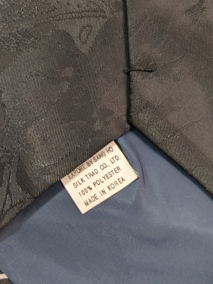 Violin Music Notes Tie Black Novelty Necktie Polyester Handmade 59 x 4 ...