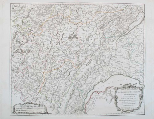 Map of Bourgogne-Franche-Comte 2009147000001| eBay