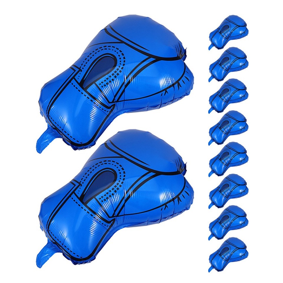 10Pcs Boxing Themed Balloons Party Decorations: Aluminum Foil Glove ...