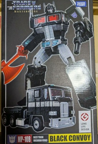 Transformers Masterpiece Black Convoy - Used, Box Damage Noted | eBay