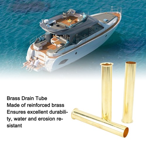 3pcs Brass Boat Drain Tube Plug For Boat Water Marine Transom ...