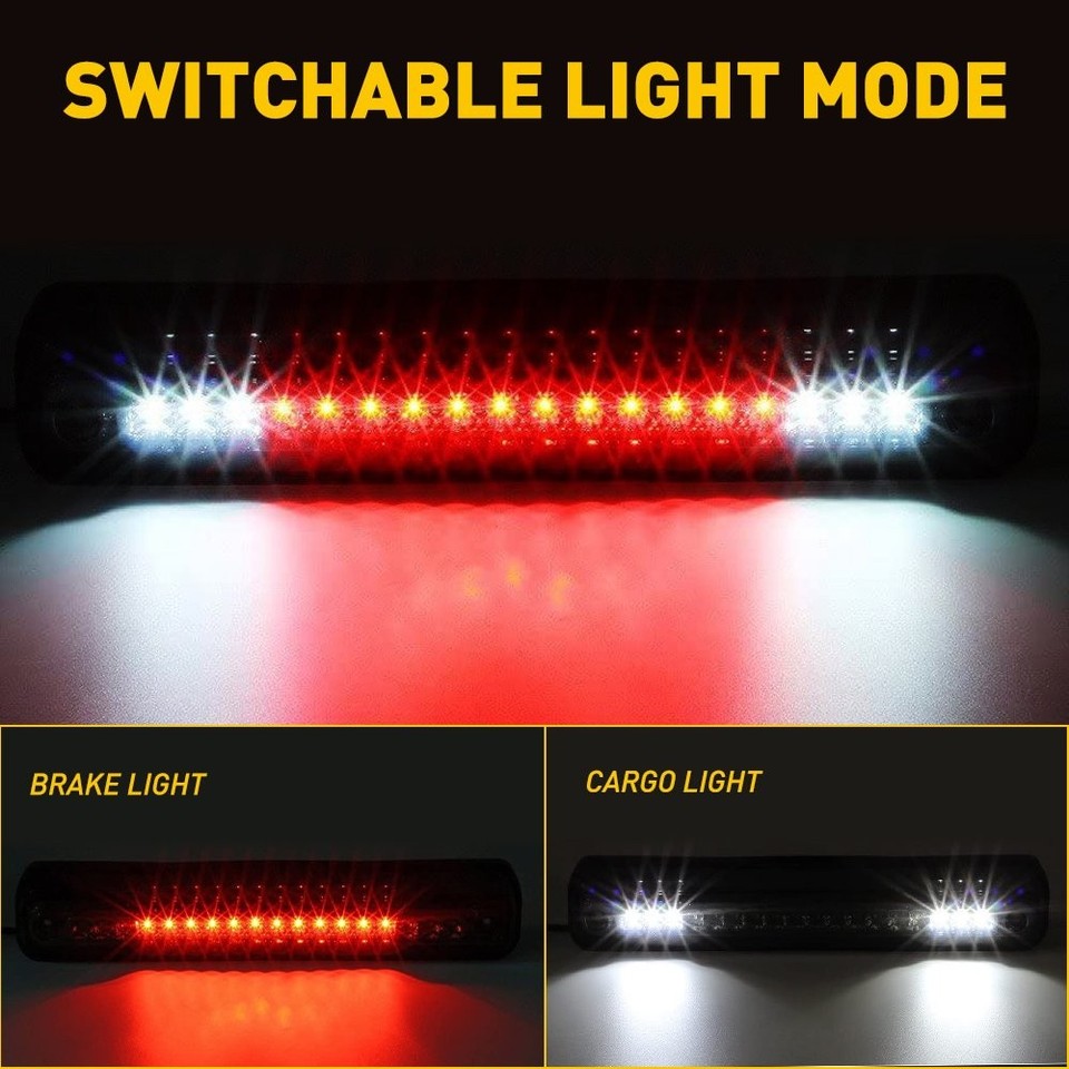 LED Lamp Cargo 3RD Light Brake For 1988-98 Chevy GMC C/K1500 Silverado ...