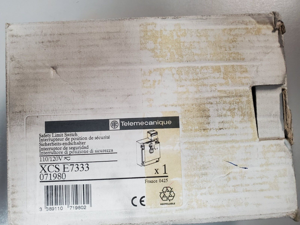 Telemecanique XCS-E Safety Interlock Limit Switch 120V 3A (M744) | eBay