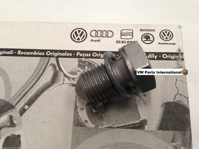 VW Transporter T4 T5 T6 Engine Oil Sump Plug and Washer Genuine OEM VW ...