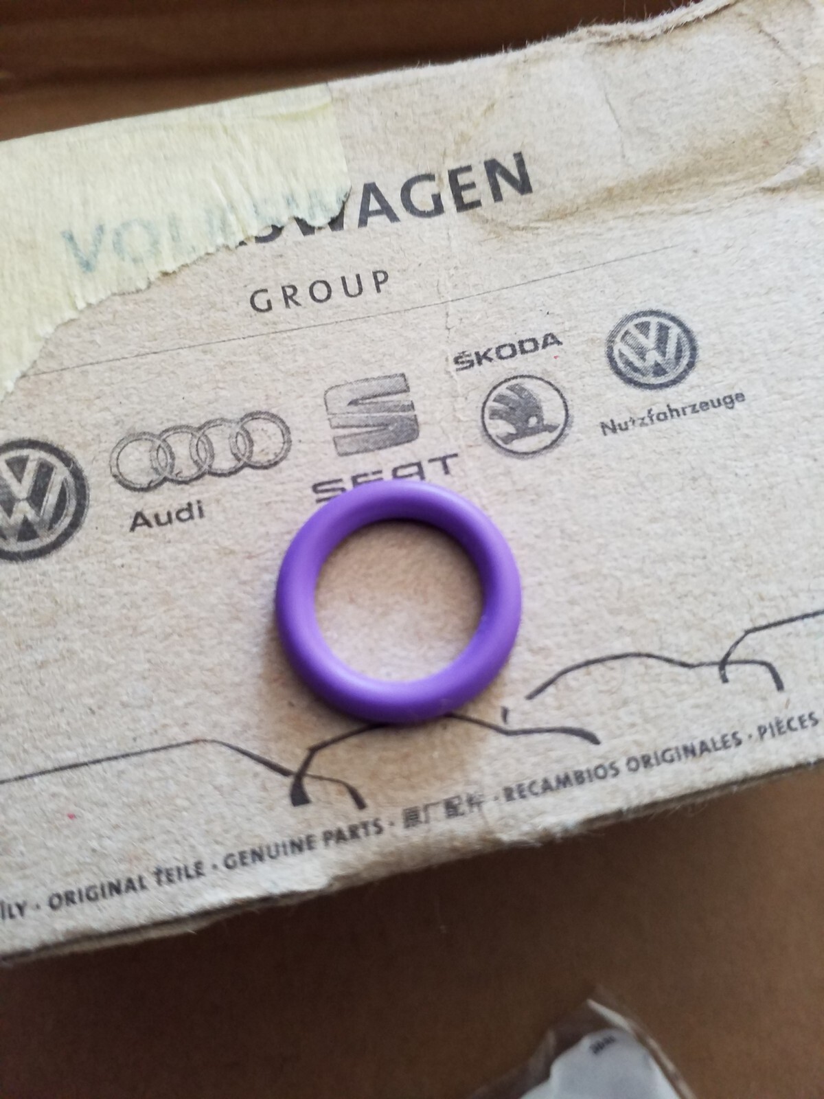 NEW GENUINE AUDI VOLKSWAGEN SKODA A/C LINE SEAL O-RING 11X2.5 ...