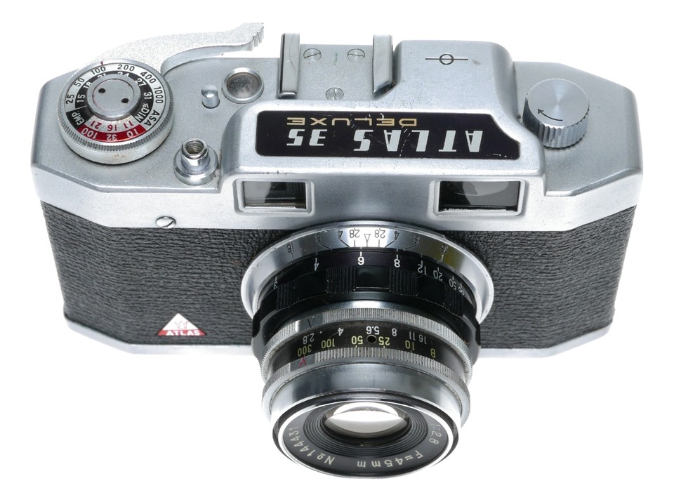 Atlas 35 Deluxe Rangefinder Film Camera Colour Luna F:45mm 1:2.8 | eBay