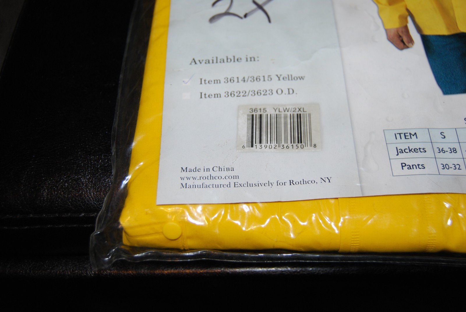 NEW PVC Rain Jacket Yellow PVC Raincoat W Drawstring Hood XL 48-50 ...