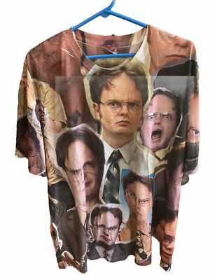 Dwight Schrute Face Covered T Shirt X-Large The Office | eBay