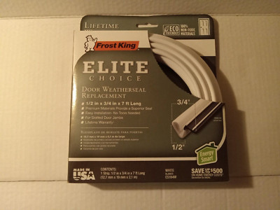 Frost King Elite Choice Door Weatherseal Replacement 1/2" x 3/4" x 7 ...