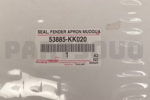 53885KK020 Genuine Toyota SEAL FENDER APRON M 53885-KK020 | eBay