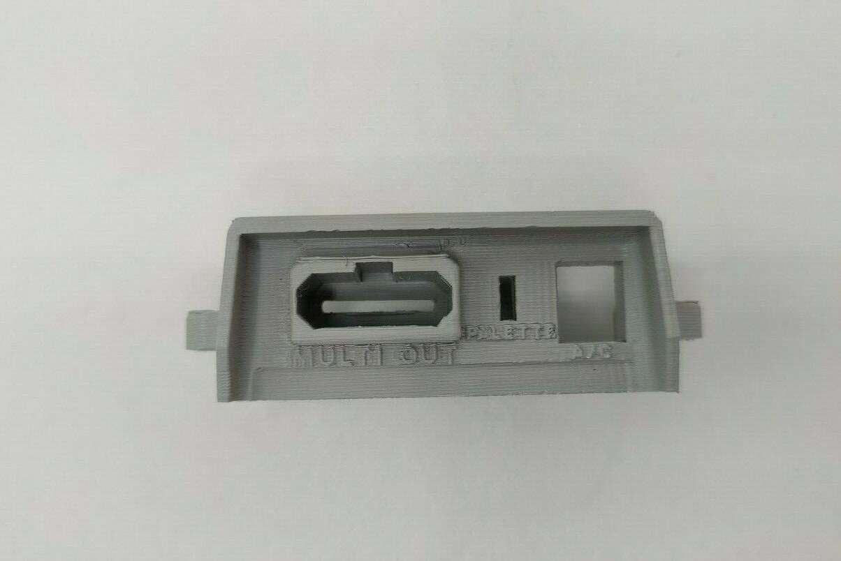 NES 101 3D Printed Back Nintendo Multi out *A/V out* NES top loader ...