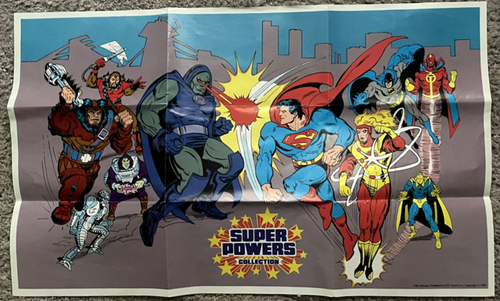 Super Powers Poster DC Comics 1984 Kenner 18"x11 Vintage | eBay