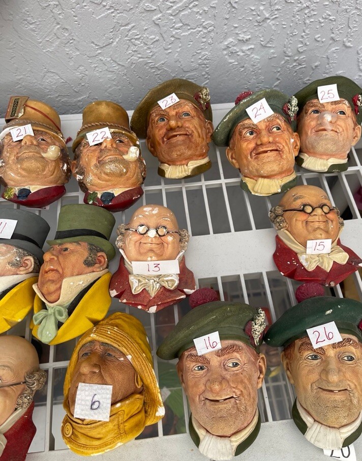 Bossons Chalkware Head~Faces Wall Hanging Art Figurine *PICK 1 * LOT ...