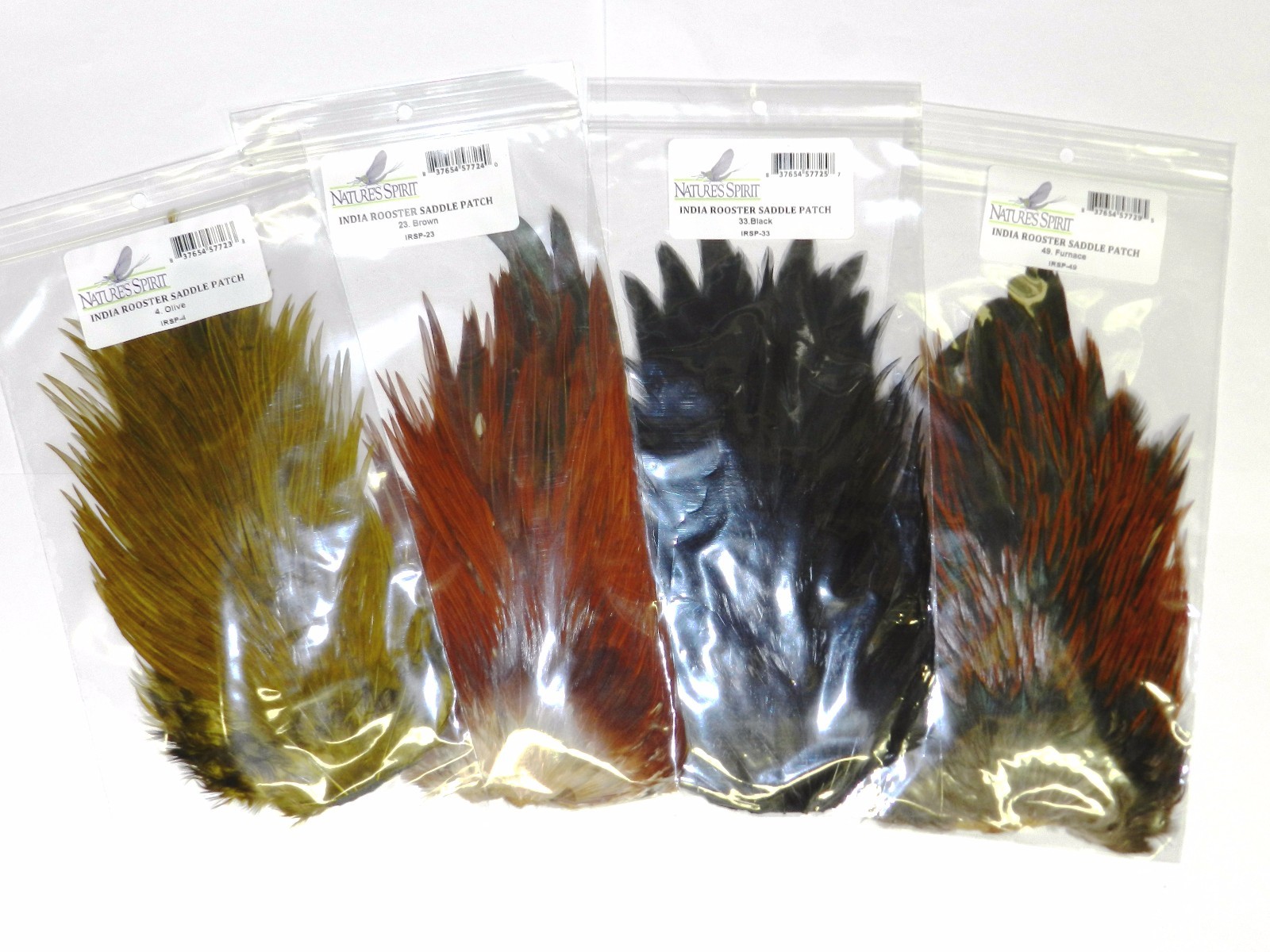 Nature's Spirit INDIA ROOSTER SADDLE Patch Fly Tying Hackle Material | eBay