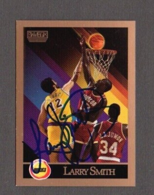 Larry Smith 1990-91 Skybox authentic autographed card Rockets | eBay