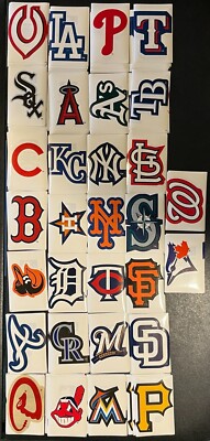 NEW MLB Logo Stickers - Pick Any Team - Baseball Decal Peel & Stick ...