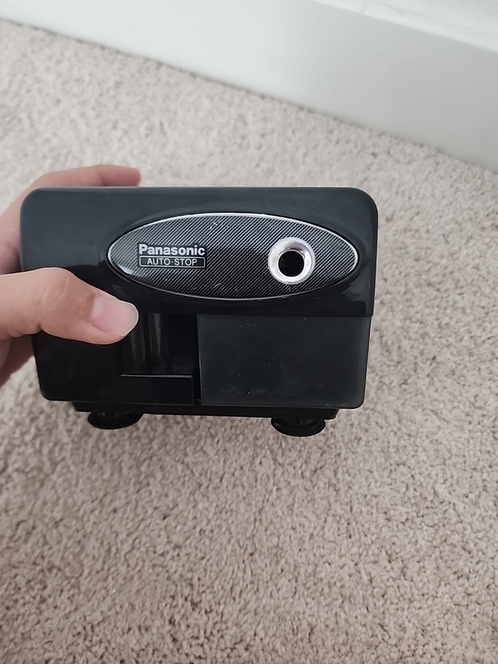 Panasonic Electric Pencil Sharpener w/ Auto-Stop KP-310 Black Works ...
