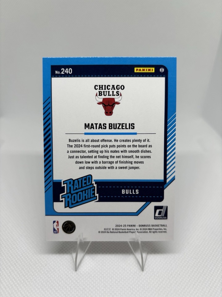 2024-25 Panini Donruss - Rated Rookie Matas Buzelis #240 (RC) | eBay