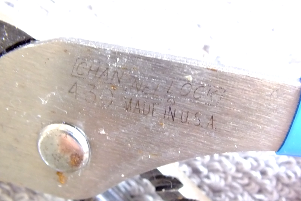 CHANNELLOCK # 430 GROOVE JOINT STRAIGHT JAW PLIERS GREAT CONDITION 10 ...