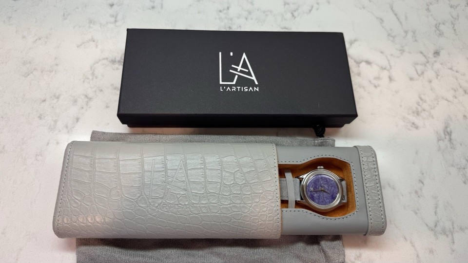 Artisan d'Horlogerie or L'Artisan Charoite Purple Stone Dial Watch | eBay