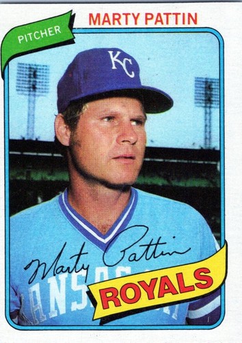 1980 Topps #26 Marty Pattin Kansas City Royals EX-MT | eBay