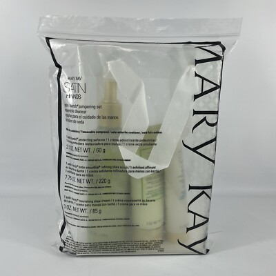 Mary Kay SATIN HANDS White Tea & Citrus Pampering Gift Set Full Size | eBay