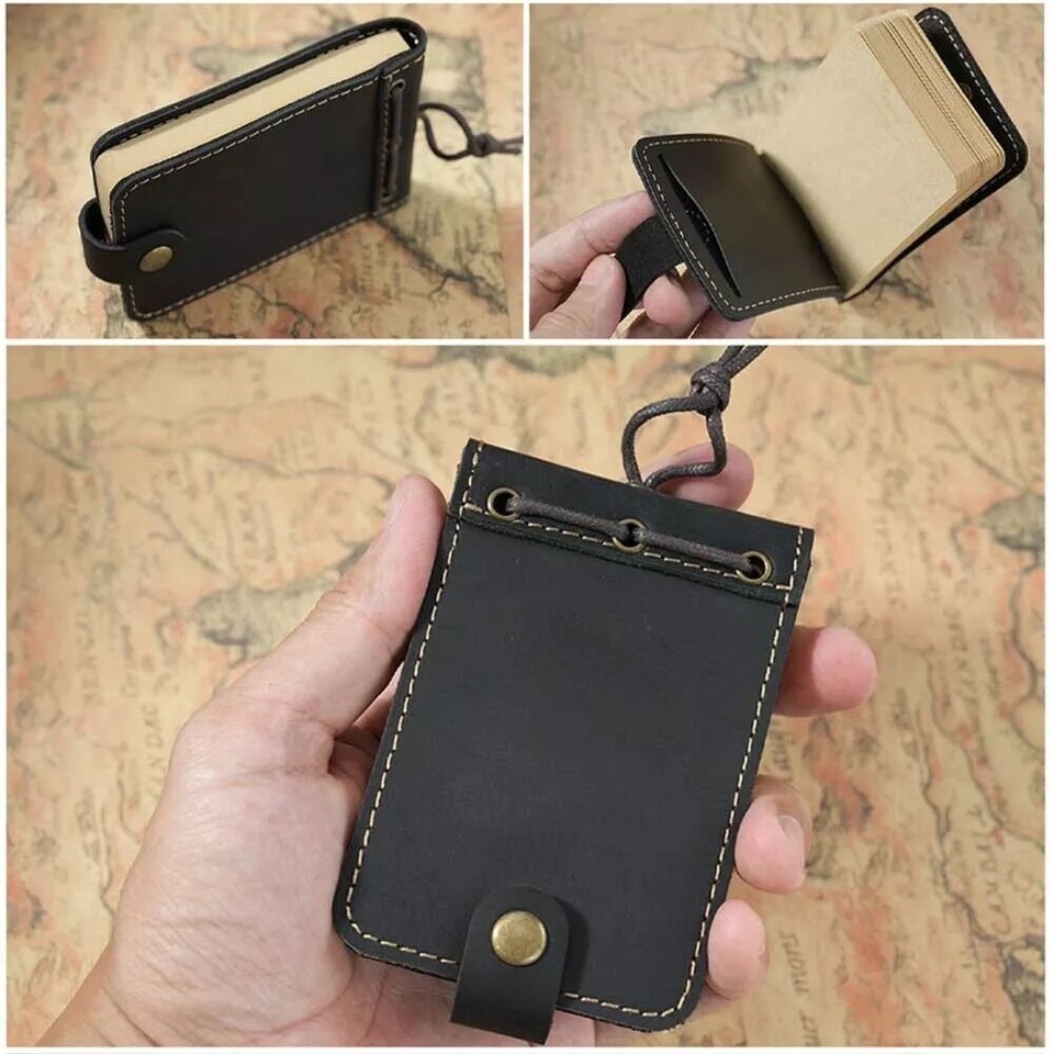 Handmade Vintage Leather Journal Notebook For Writing Portable Pocket ...