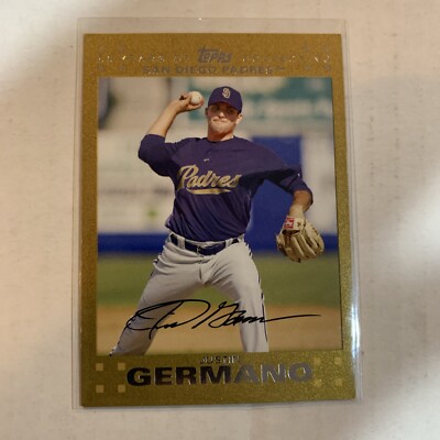 JUSTIN GERMANO 2005 TOPPS UPDATE GOLD /2005 PADRES #UH36 | eBay