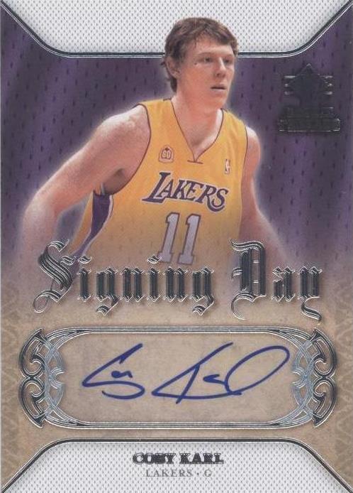 2007-08 SP Rookie Threads - Signing Day Coby Karl #SD-CK (AU, RC) for ...