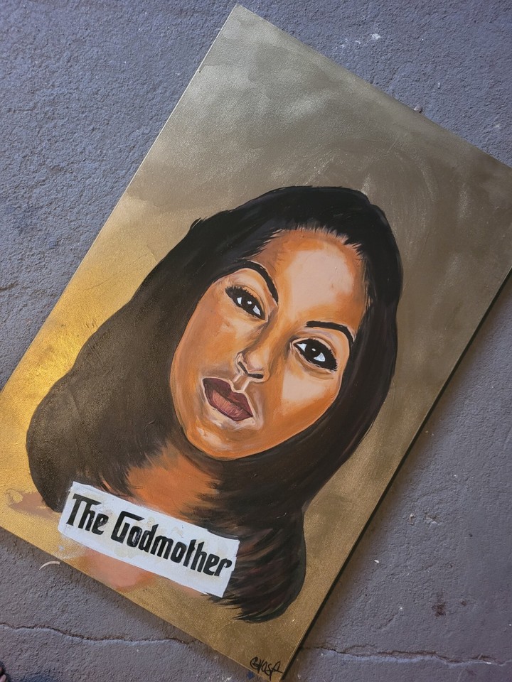 YOUNG Griselda Blanco THE GODMOTHER30X40 ORIGINAL ARTWORK BY GHOST | eBay
