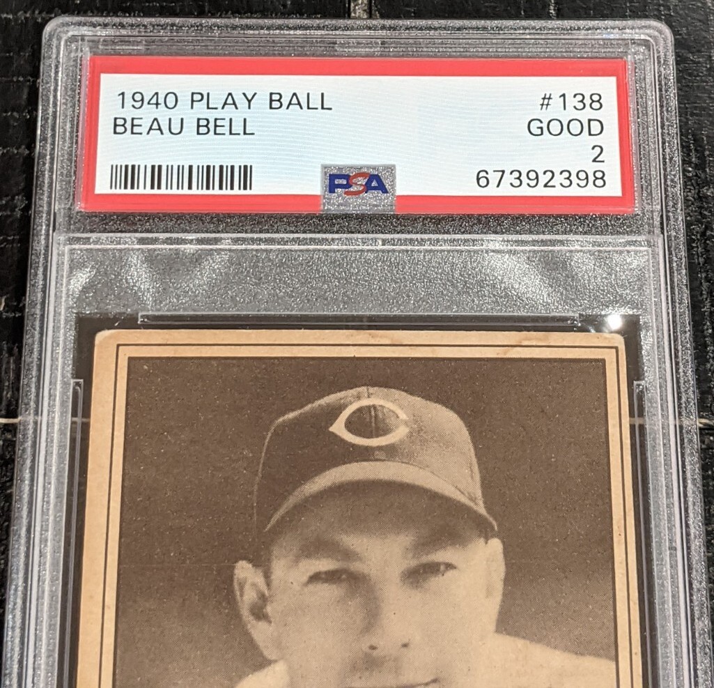 1940 Play Ball Beau Bell PSA 2 GOOD #138 Vintage REDS | eBay