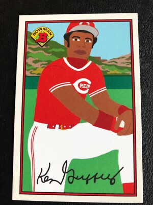 2021 Keith Shore 1989 Bowman “Iconic Pose”, #40 Ken Griffey Sr ...