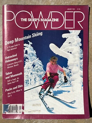 Powder Magazine January 1984 Deep Mountain Vintage Skiing | eBay