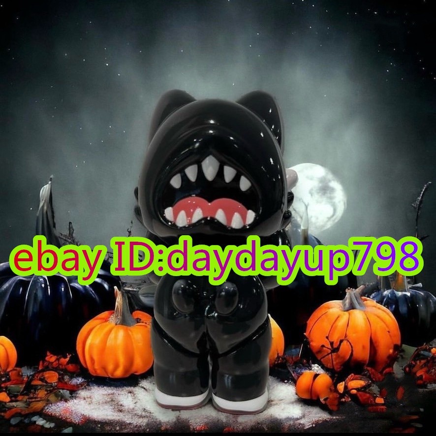 Grape Brain Grandpa STRANGE CAT TOYS Black White Vinyl Figure Sofubi ...