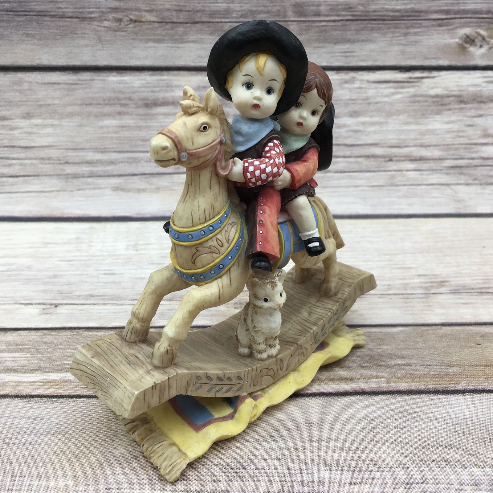 Effanbee Doll Figurine Patsy Ride Em Cowboy Rocking Horse Heart To ...