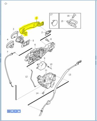 VOLVO GENUINE LHF EXTERIOR DOOR HANDLE ASSEMBLY XC60 S60 39832340 ...