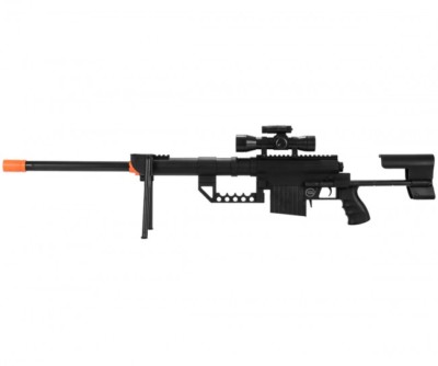 UKARMS P1200 M200 Bolt Action Airsoft Sniper Rifle w/ Scope, Bipod ...