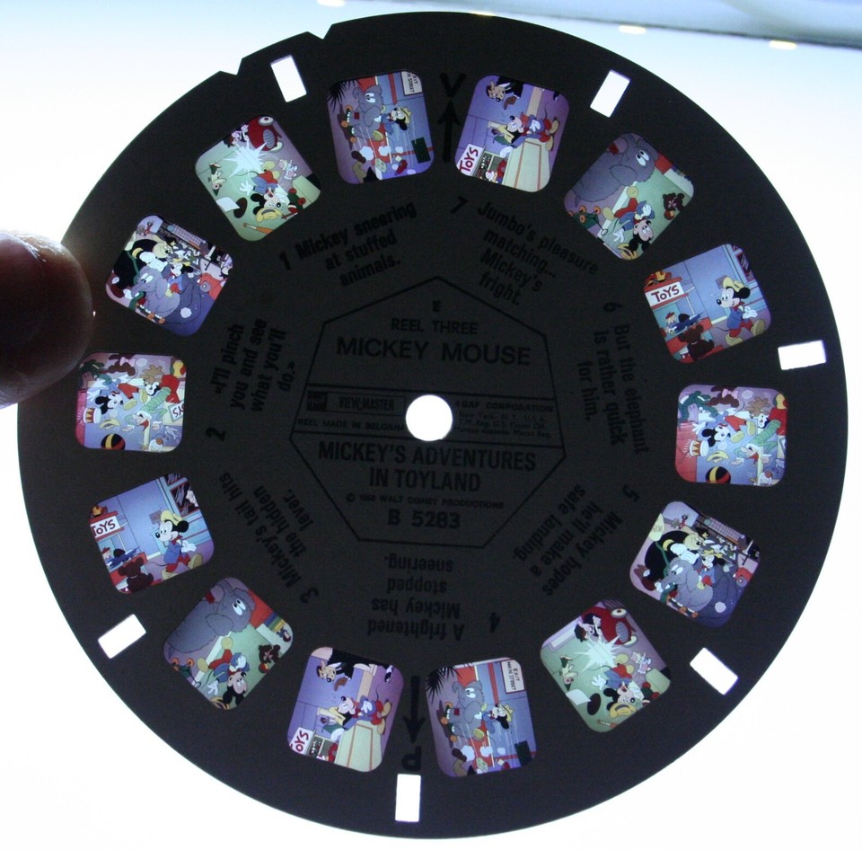 Vintage 1956 View-Master MICKEY MOUSE Walt Disney 3 Reels Booklet ...