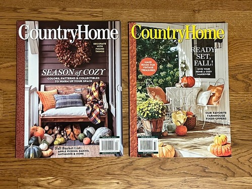 2 Autumn/Fall Country Home Magazines 2021 & 2023 | eBay