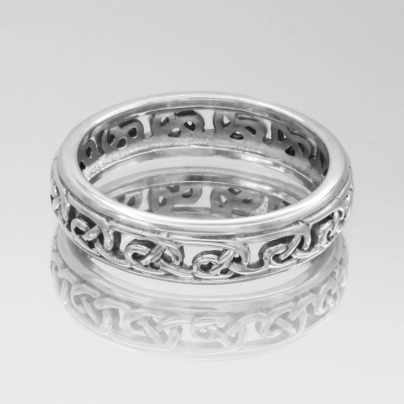 Celtic Infinity Ring Sizes 4-15 - Sterling Silver Infinity Knotwork ...